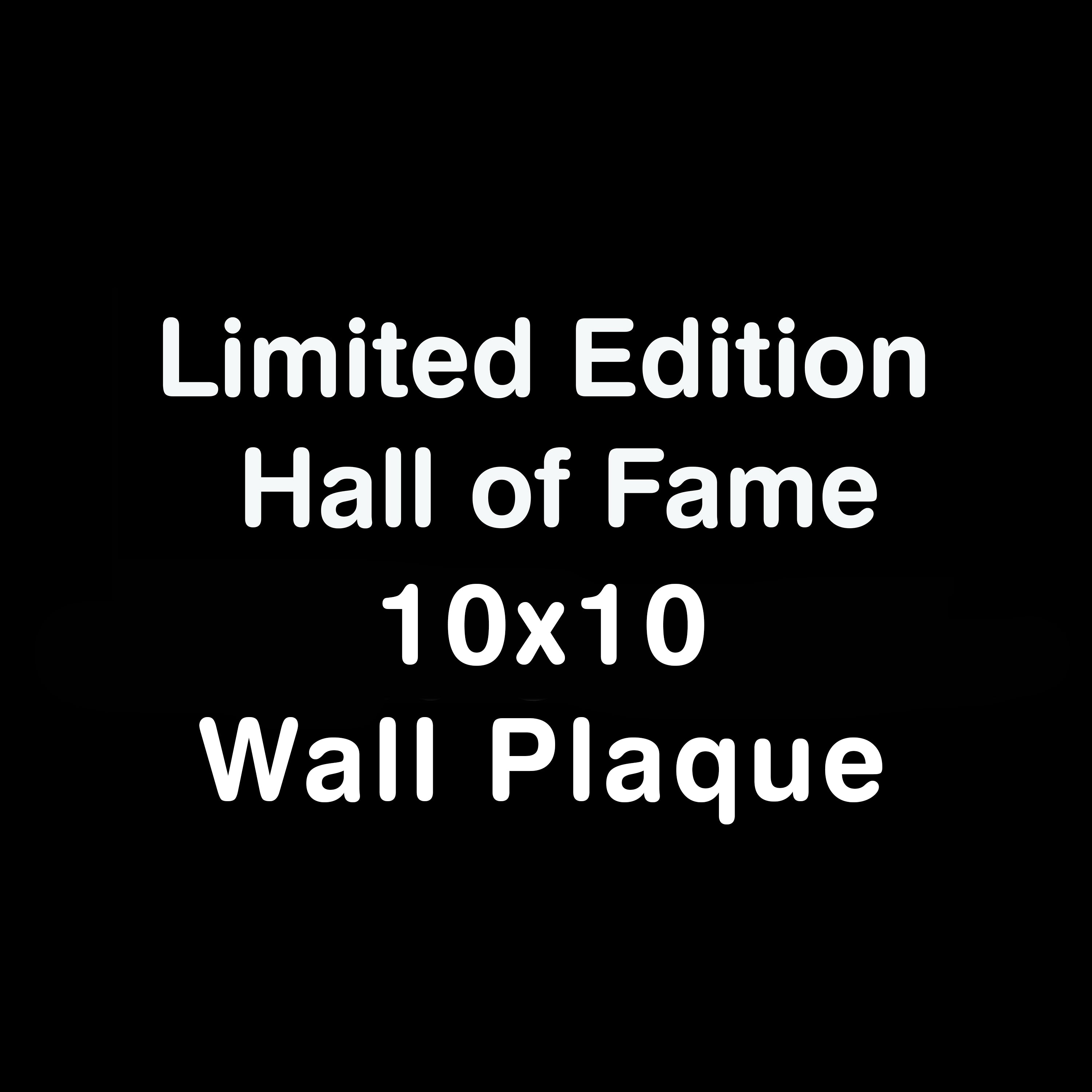 HOF 10x10 Multi Layered Plexi wall Plaque – Wicked Leap