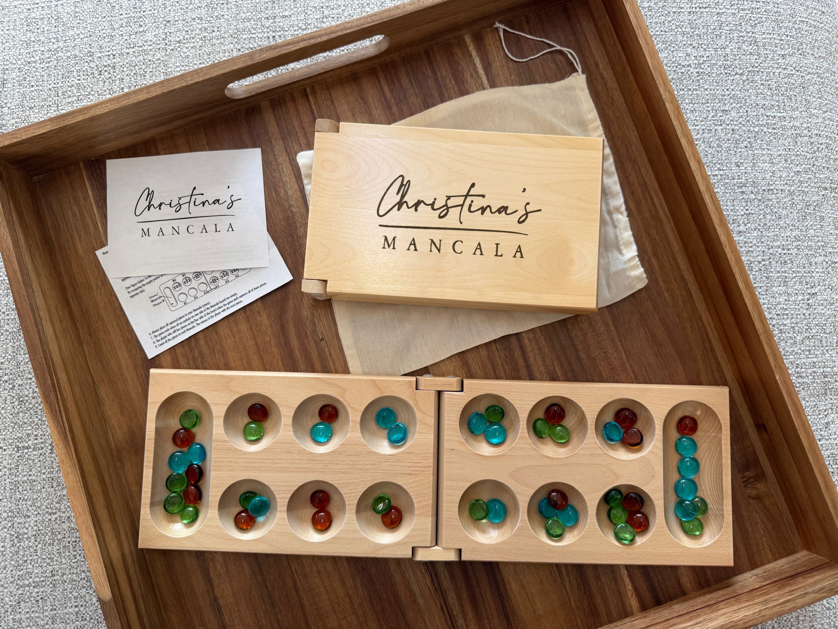 Custom Wood Personalized Mancala Game – Wicked Leap
