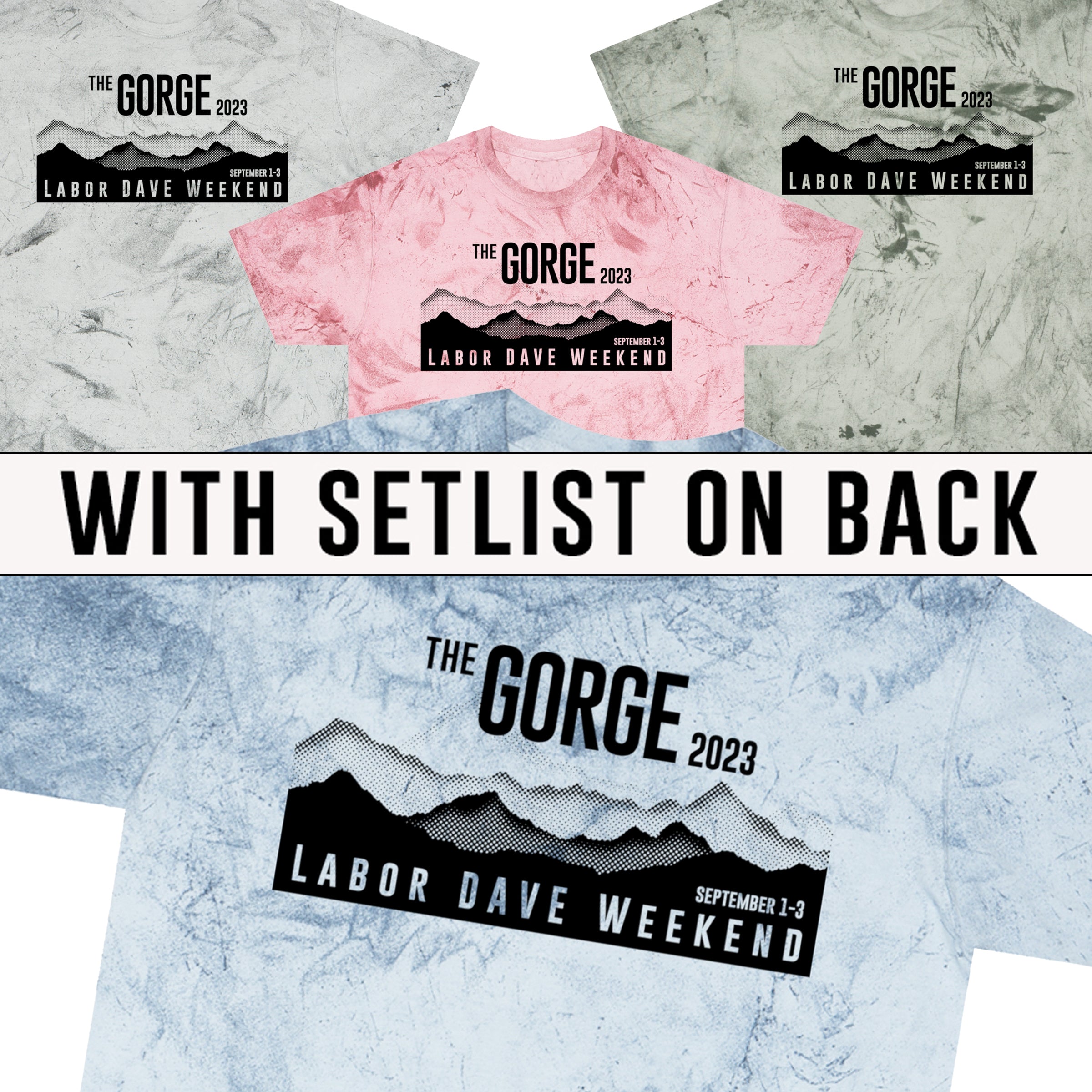 Gorge Halftone 2023 Color Blast w/set list – Wicked Leap